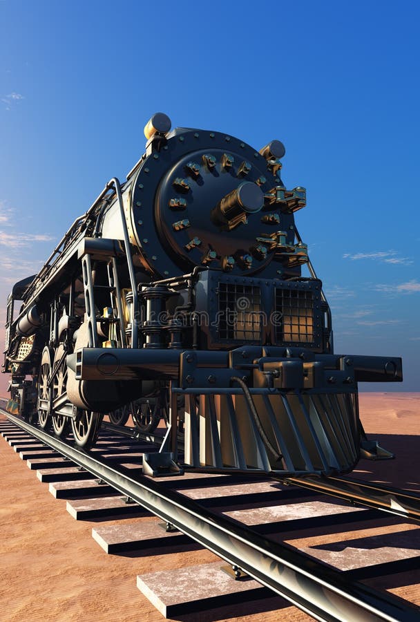 Desert Railway Track Stock Illustrations – 169 Desert Railway Track ...