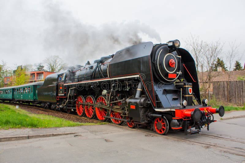 Old steam locomotive stock image. Image of background - 8661153