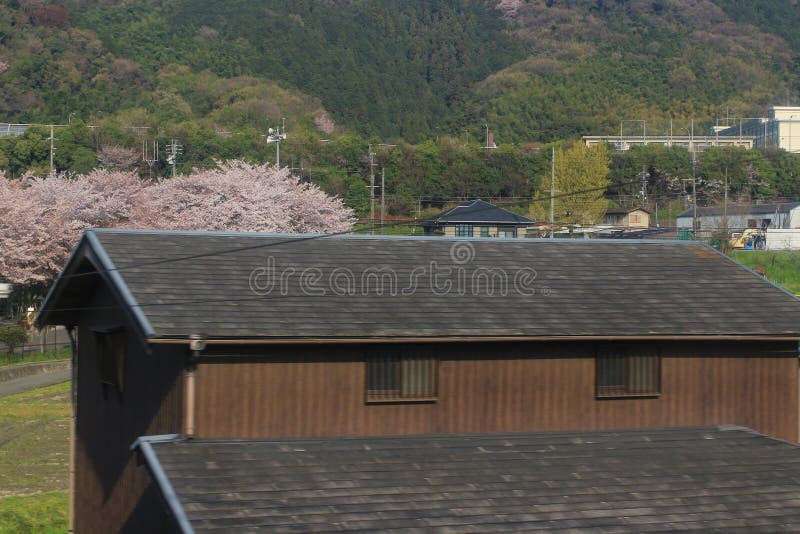 Train Outside View of Osaka To Nara , Japan Editorial Stock Photo ...