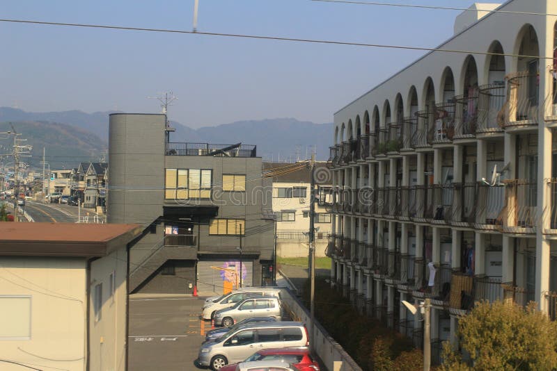 Train Outside View of Osaka To Nara , Japan Editorial Photography ...