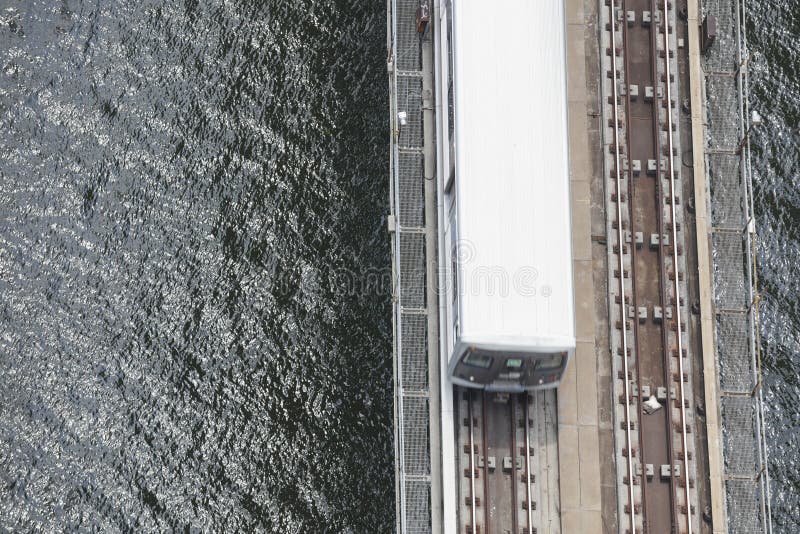 Train over water stock image. Image of train, transportation - 59183411