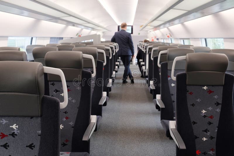 Train passenger coach stock image. Image of salon, armchair - 59225547