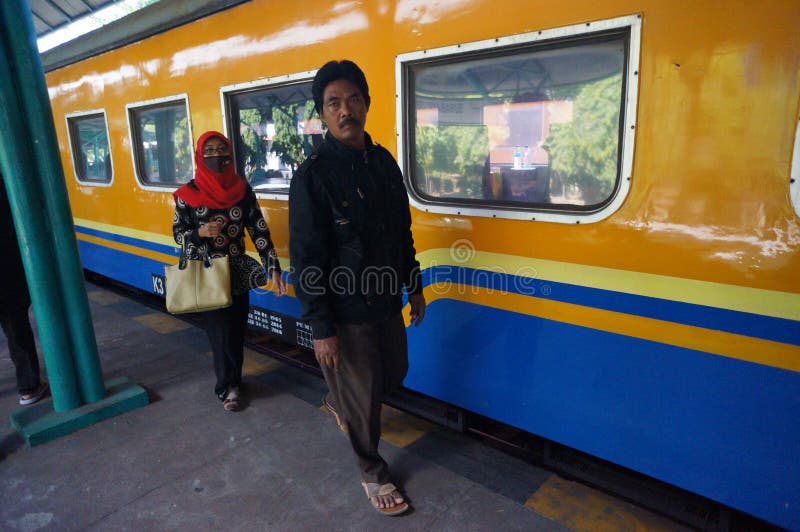 Train passenger editorial photography. Image of surabaya - 60193612