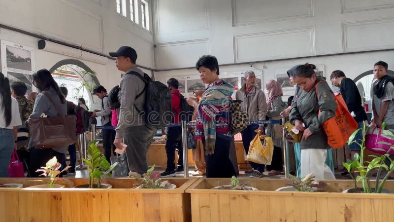 Train Passengers Queue To Enter the Train Departure Platform Stock ...