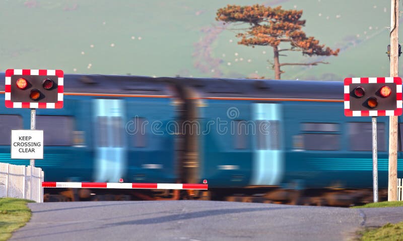 Train passing crossing stock photo. Image of speed, passes - 41003214