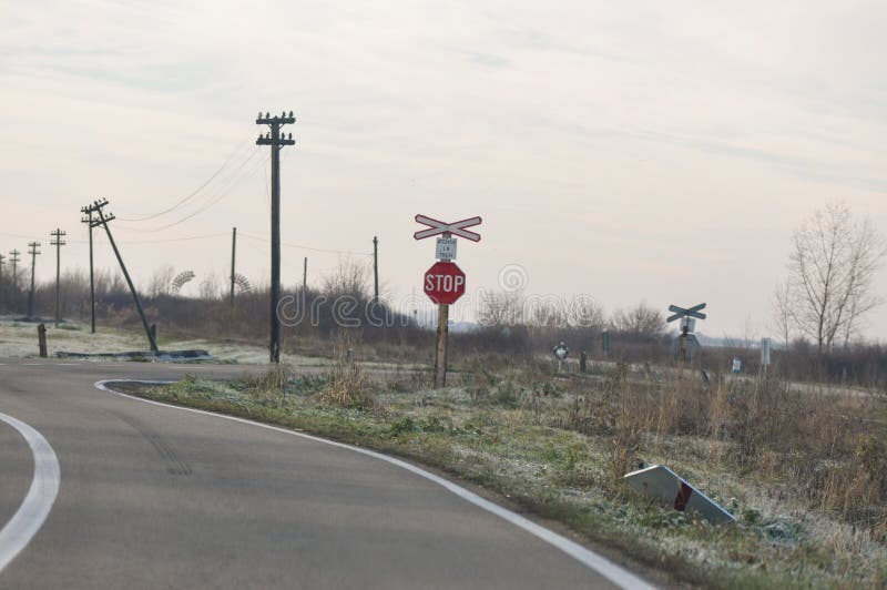 Train passing sign stock photo. Image of security, crossing - 104950300