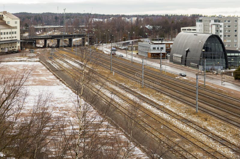 Train Path through the Forest Stock Photo - Image of outdoor, landscape ...