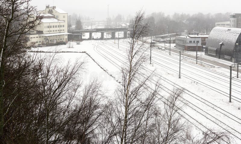Train Path through the Forest Stock Photo - Image of outdoor, landscape ...