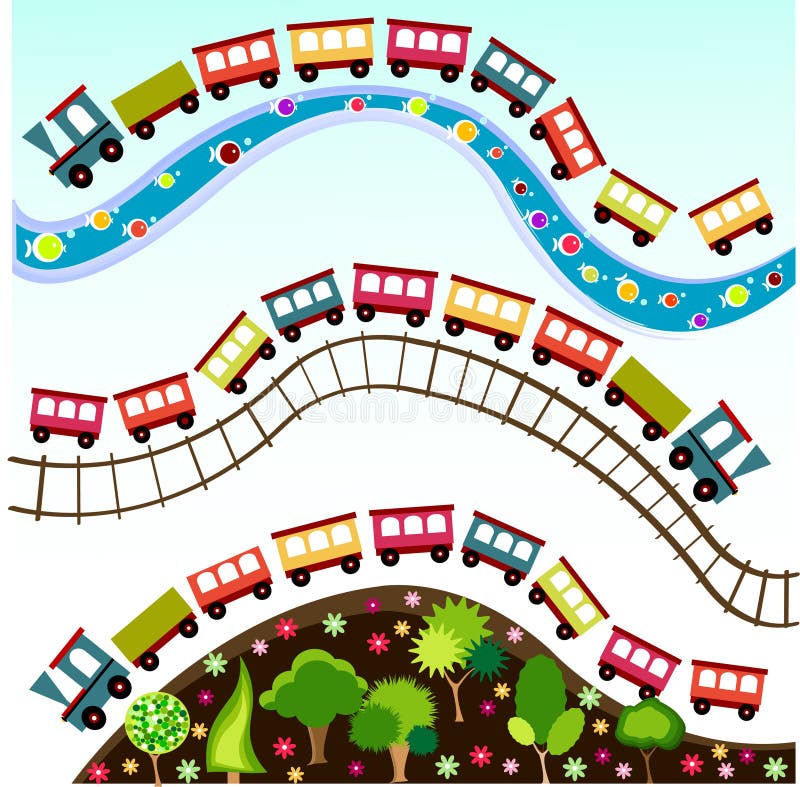Train pattern, wallpaper stock vector. Illustration of engine - 13642959