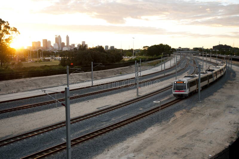 Train Station in Perth stock photo. Image of railway - 109439524