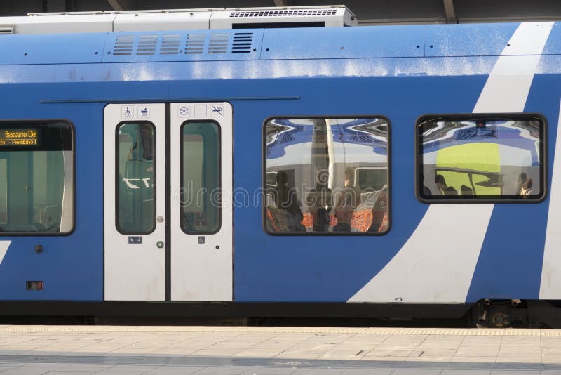 Train on Platform at the Railway Station Editorial Photography - Image ...