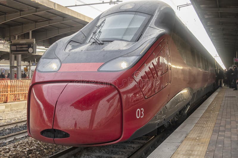 Train on Platform at the Railway Station Editorial Photo - Image of ...