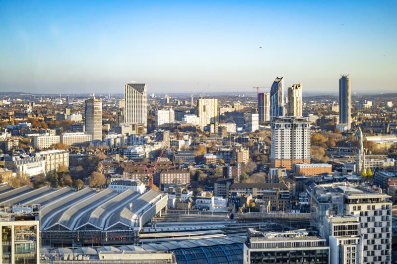 The Train and Rail Network of London City View Editorial Stock Photo ...