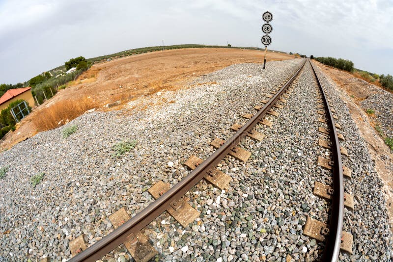 Train Rail Road stock image. Image of train, landscape - 129700597