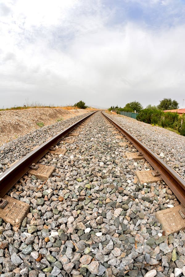 Train Rail Road stock image. Image of steel, motion, road - 69652781