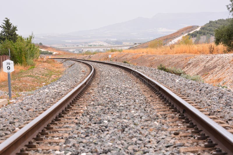 Train Rail Road stock image. Image of long, journey, station - 69653399