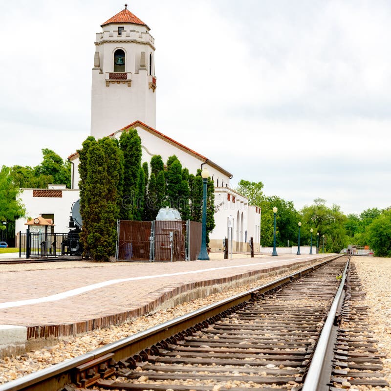 Train Railroad Loading Area Near a Depot Stock Photo - Image of boise ...