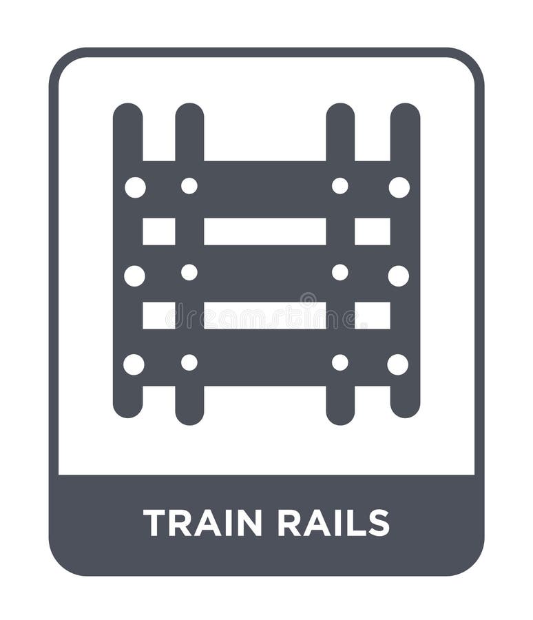 Train Rails Icon in Trendy Design Style. Train Rails Icon Isolated on ...