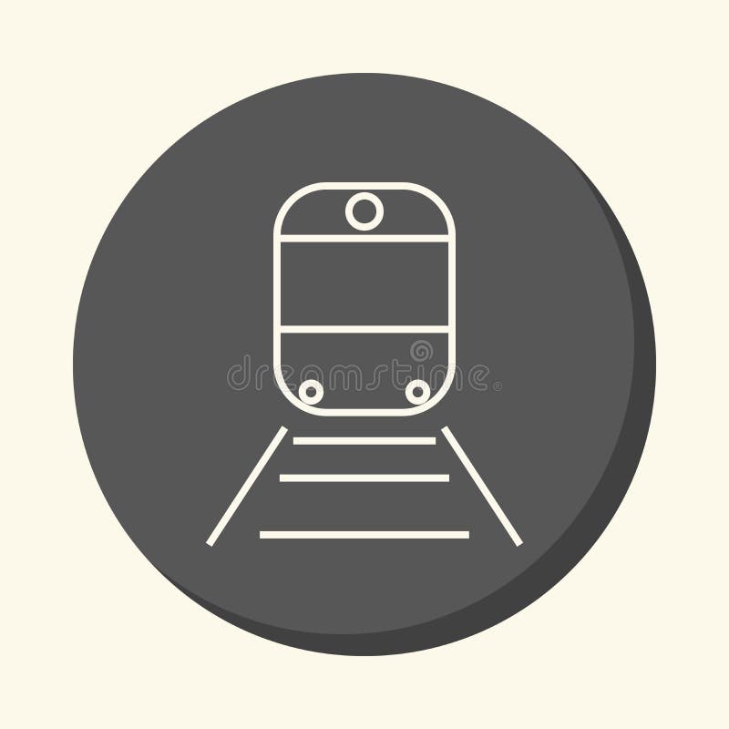 Train Rails Linear Icon. Modern Outline Train Rails Logo Concept Stock ...