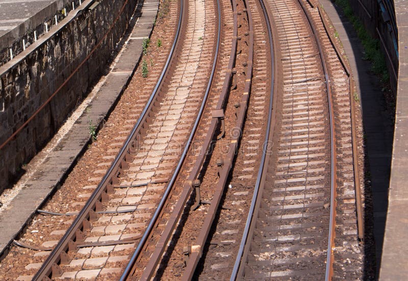 Train Rails stock image. Image of railway, goods, industrial - 43797311
