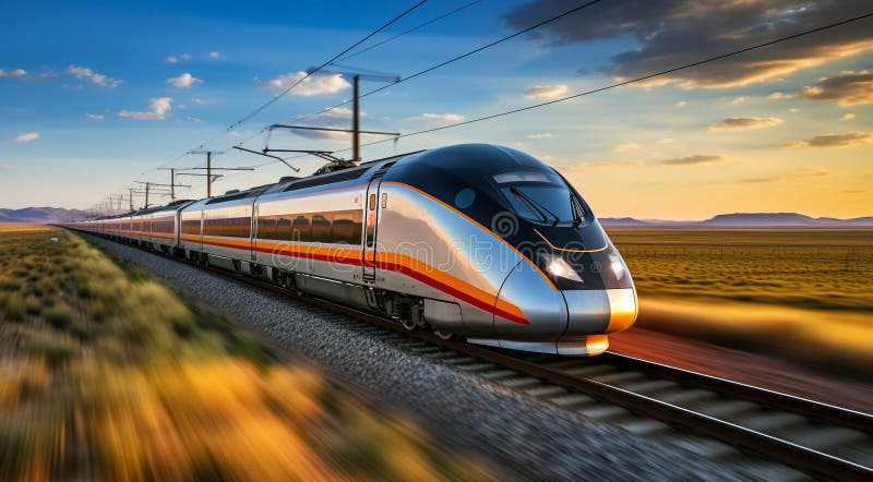 Train on the Rails, Train on the Railway, Train in Motion, Train on the ...