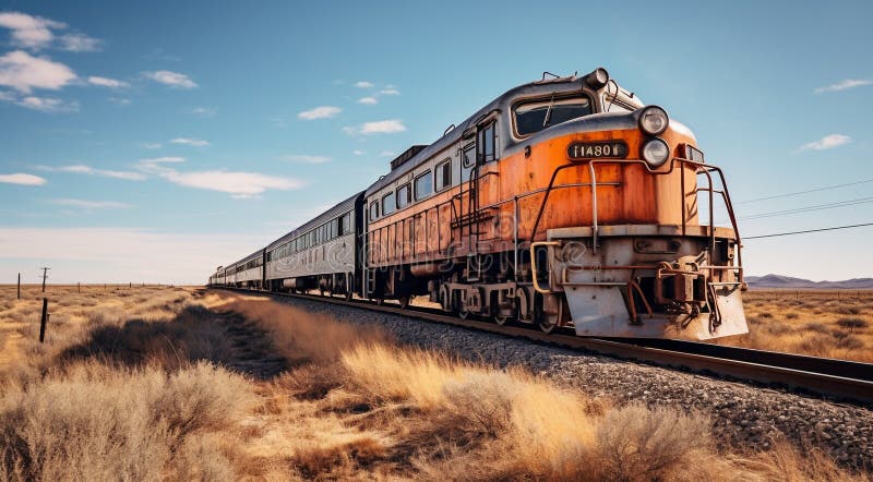 Train on the Rails, Train on the Railway, Train in Motion, Train on the ...