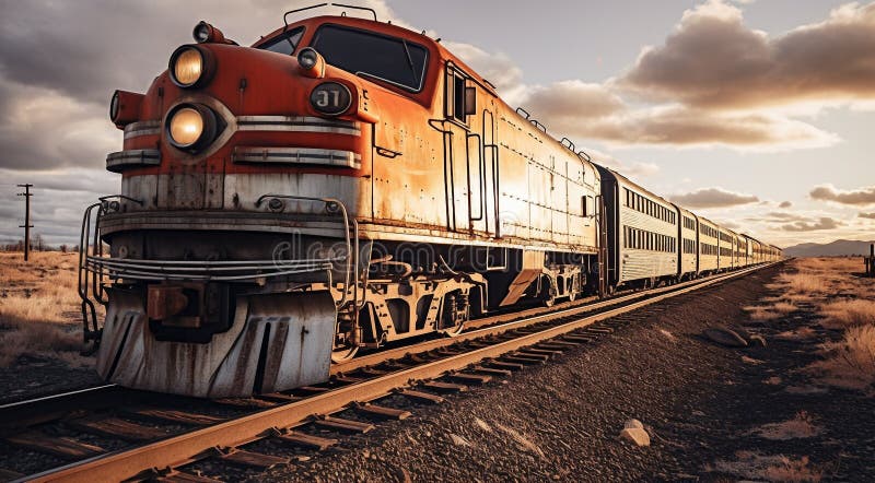 Train on the Rails, Train on the Railway, Train in Motion, Train on the ...