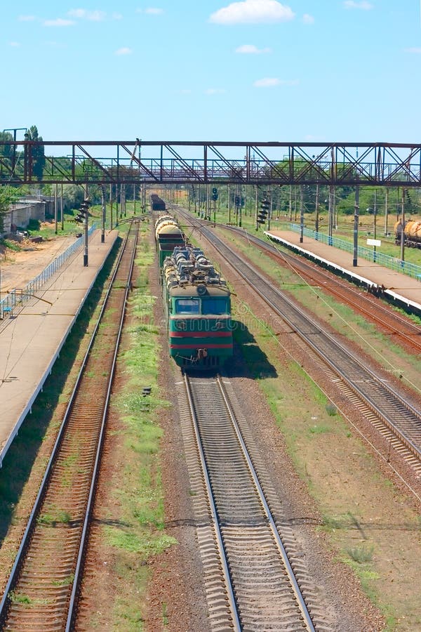 Train On Rails Way - Background Picture. Image: 5685815