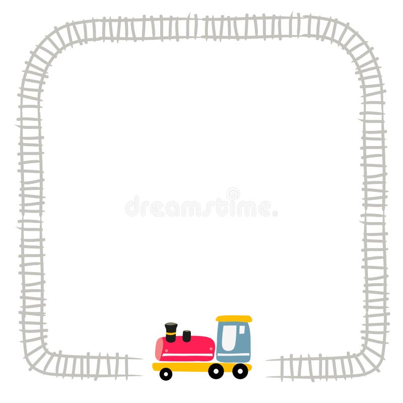 Train Track Border Clip Art