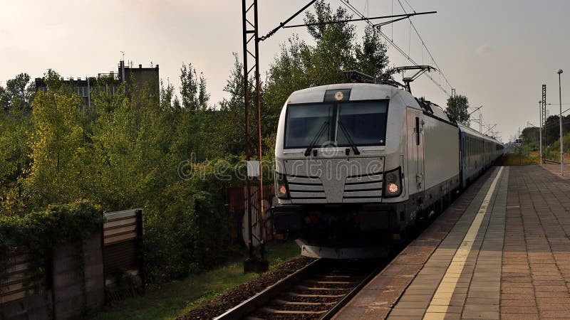 Train on the Railway Cargo Poland. Stock Photo - Image of track, steel ...