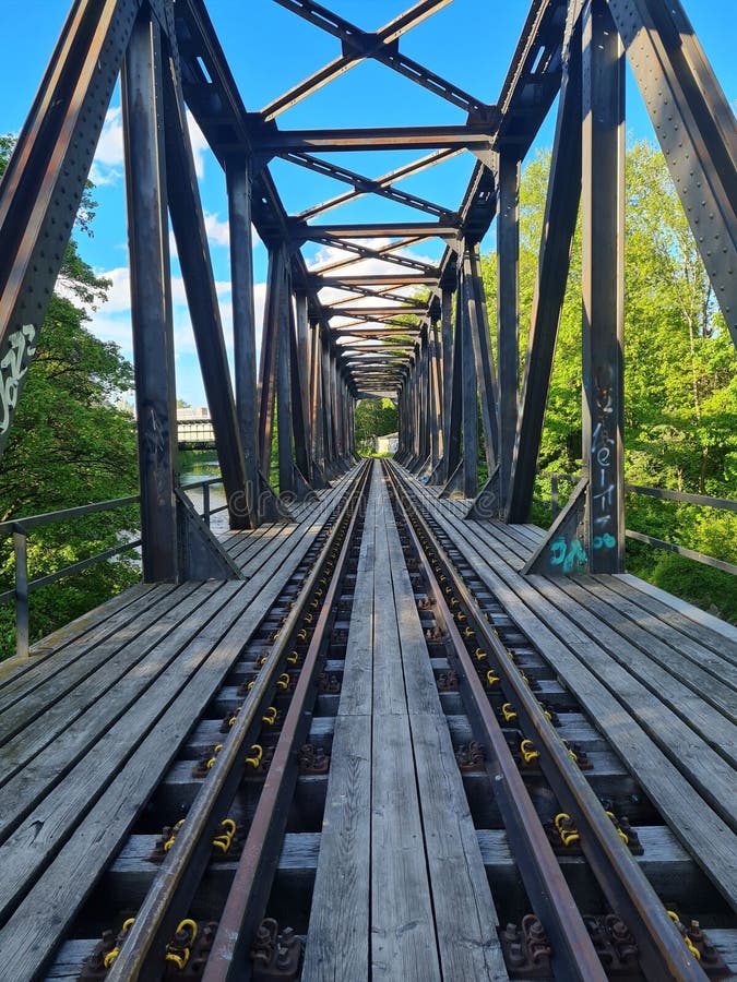 Steel Bridge Spanning a Tranquil on the San Juan River Stock Photo ...