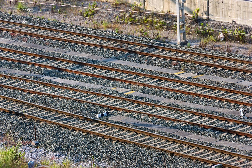 Train railways stock image. Image of track, train, rail - 32179897