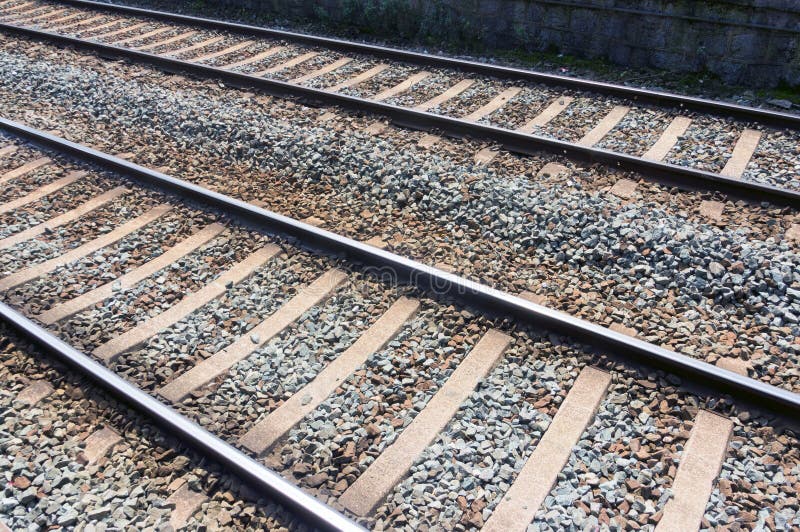 Train Tracks Diagonal Perspective Stock Photos - Free & Royalty-Free ...
