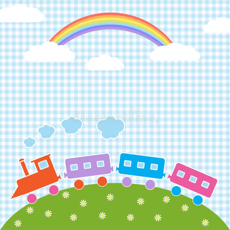 Cartoon Train Rainbow Stock Illustrations – 324 Cartoon Train Rainbow ...