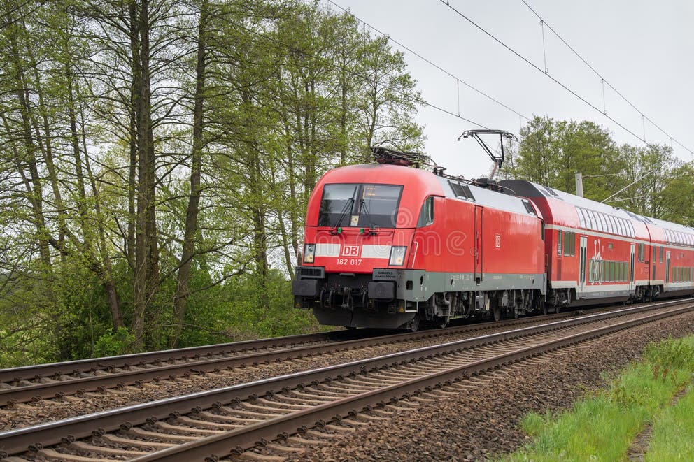 A Train of the RE 2 Line with Double-decker Coaches Editorial Photo ...