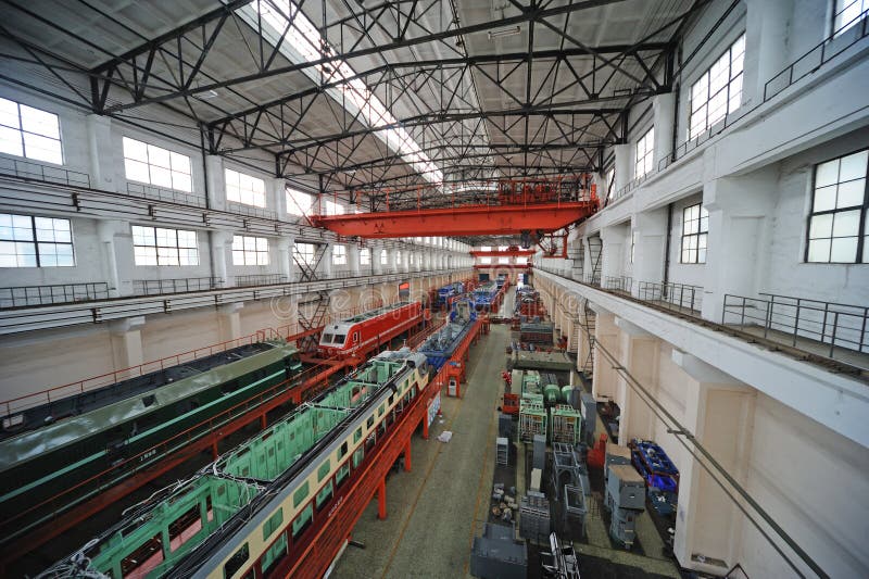 Train repair shop editorial stock image. Image of building - 23482139