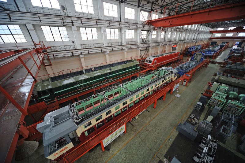 Train repair factory editorial stock photo. Image of making - 26542073