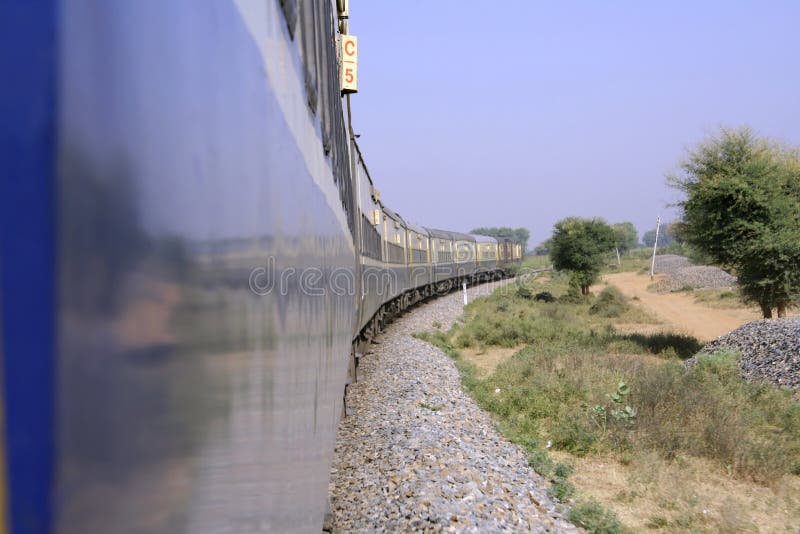 Train Ride through the Countryside Stock Photo - Image of bush, india ...