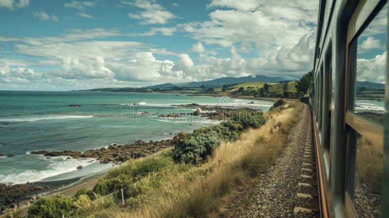 The Train Ride Offered a Unique Perspective of the Coastal Landscape ...