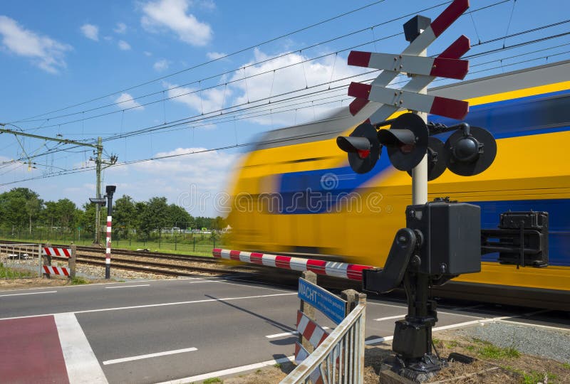 Train Riding through Nature in Sunlight Stock Image - Image of train ...