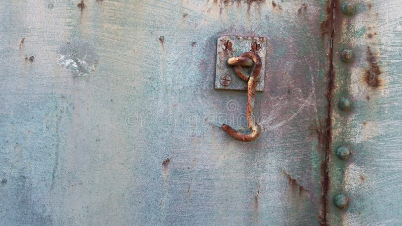 Train Rivets Bue Rusty with Hook Stock Photo - Image of circle, relief ...