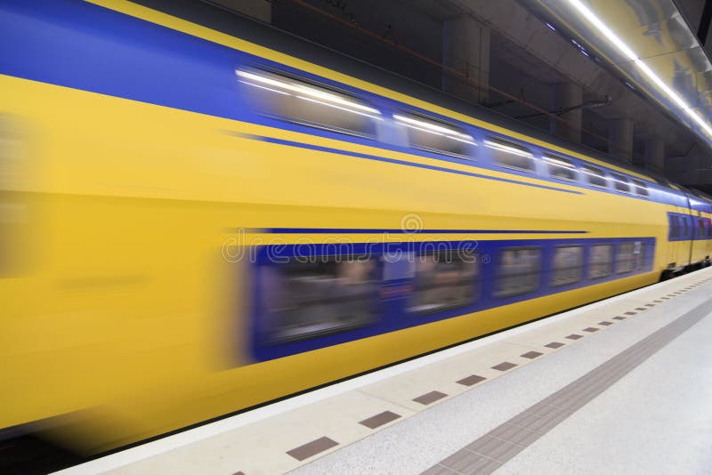 Train rushing by stock image. Image of high, platform - 51344231