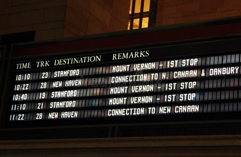 Train Schedule stock image. Image of stanford, vernon - 16999619