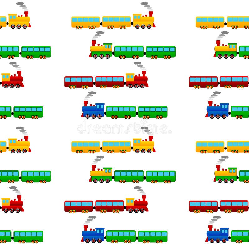 Train seamless pattern stock vector. Illustration of rail - 45140133