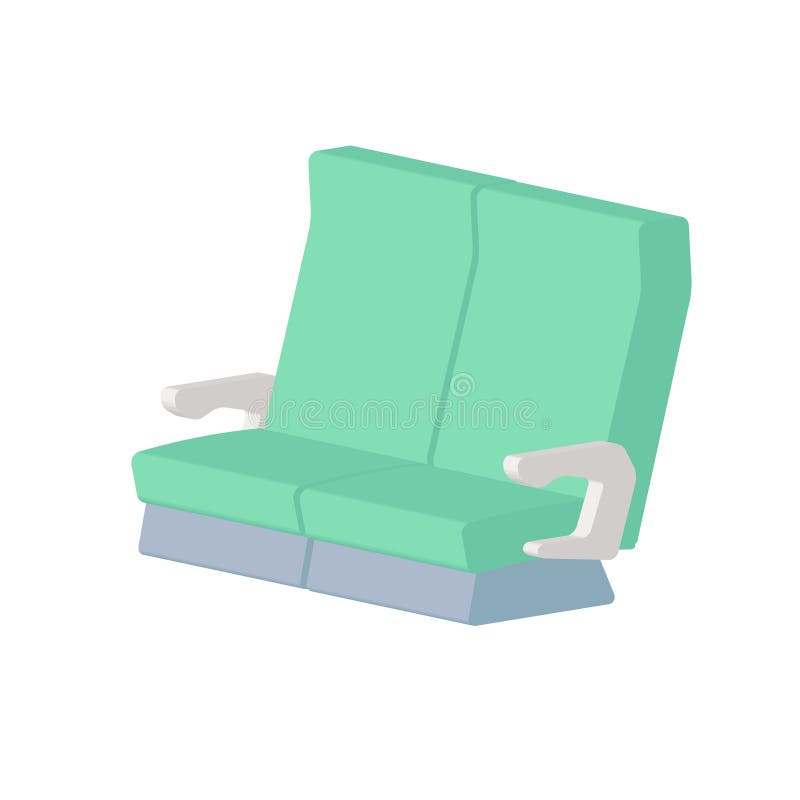 Train seat stock vector. Illustration of accessory, vector - 217221942