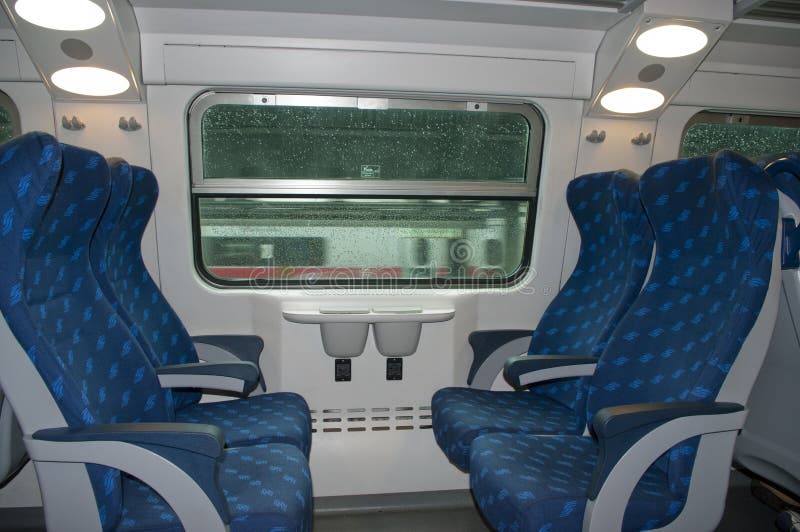 Train seats stock image. Image of detail, glass, blank - 16414021