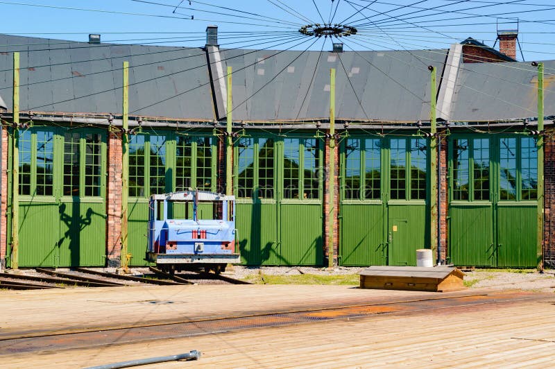 Train service depot stock image. Image of maintenance - 57164957