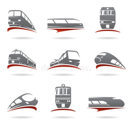 Train set. Vector stock vector. Illustration of rail - 48713338