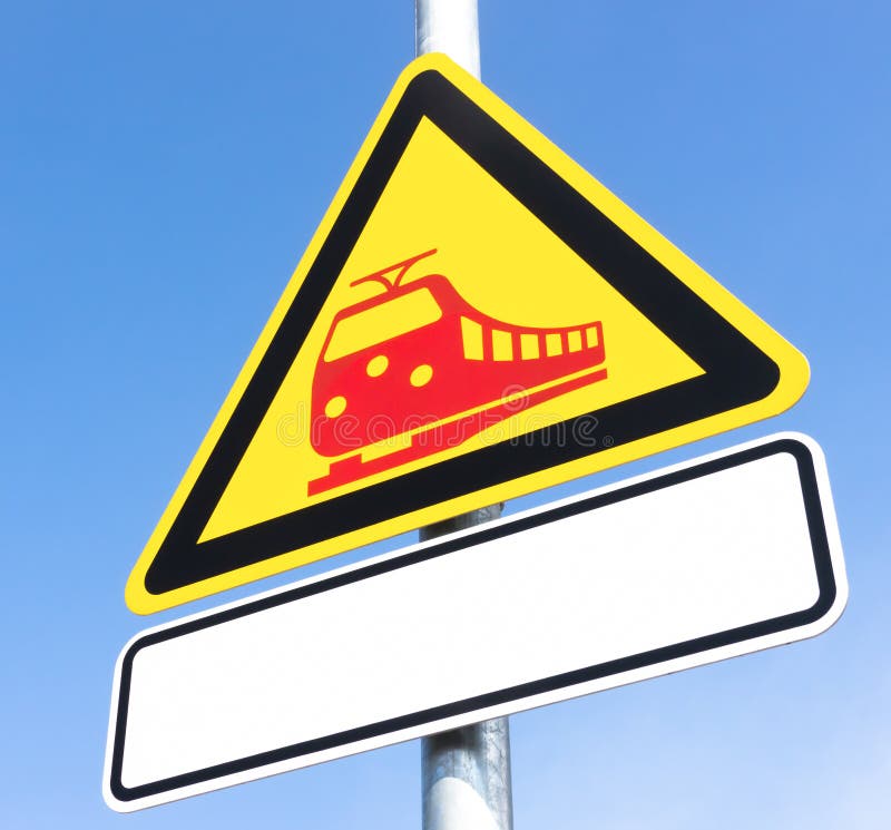 Train sign stock photo. Image of sign, triangle, train - 29270538