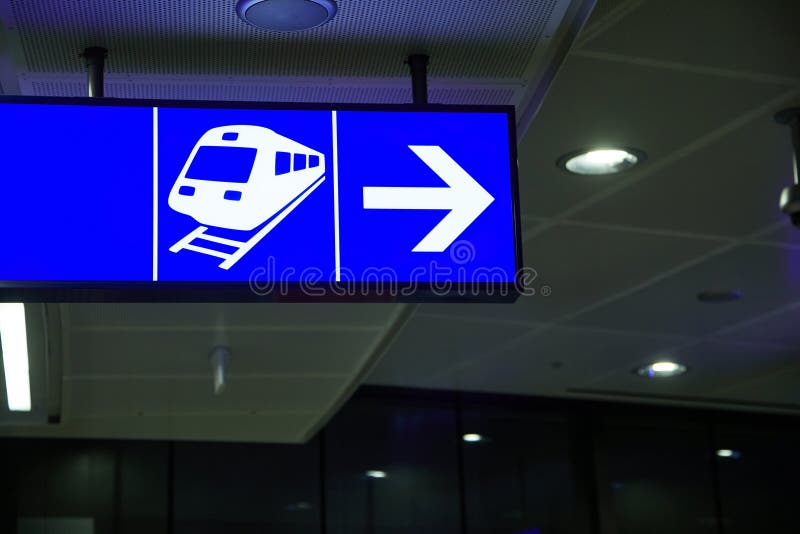 Train direction sign stock image. Image of icon, locomotive - 101383057